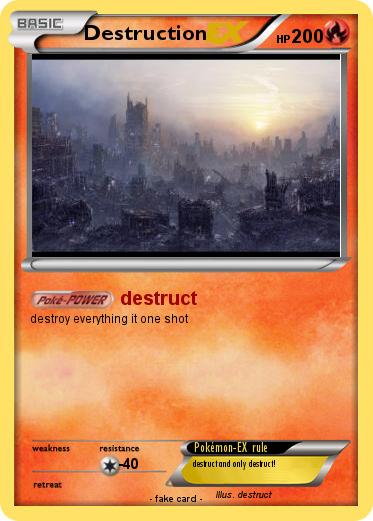 Pokémon Destruction 154 154 - destruct - My Pokemon Card