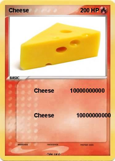 Pokémon Cheese 195 195 - Cheese 10000000000 - My Pokemon Card