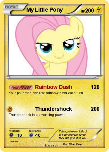 Pokémon My Little Pony 121 121 - Rainbow Dash - My Pokemon Card