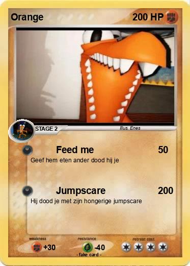 Pokémon Orange 912 912 - Feed me - My Pokemon Card