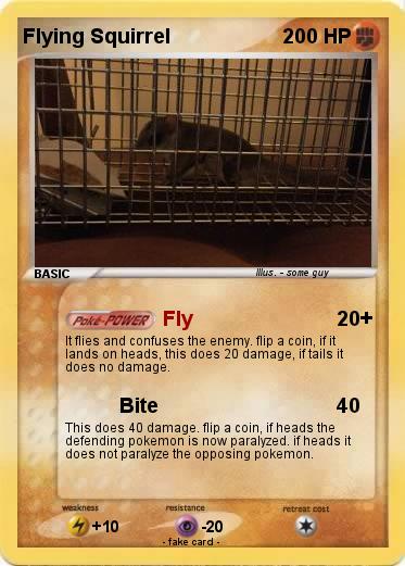 Pokémon Flying Squirrel 21 21 - Fly - My Pokemon Card