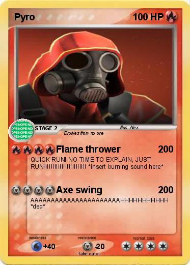 Pokémon Pyro 396 396 - Flame thrower - My Pokemon Card