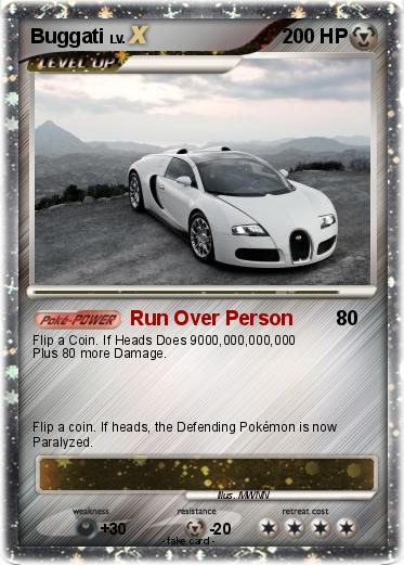 Pokémon Buggati 5 5 - Run Over Person - My Pokemon Card