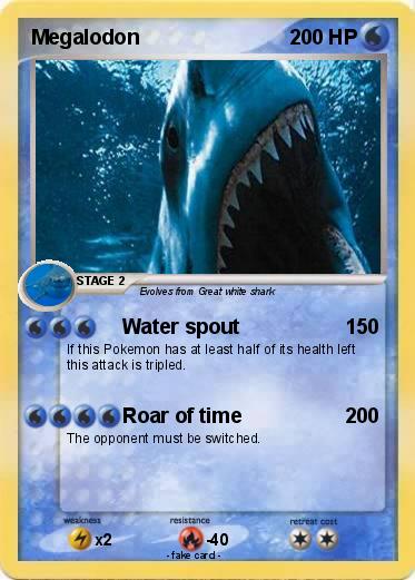 Pokémon Megalodon 165 165 - Water spout - My Pokemon Card