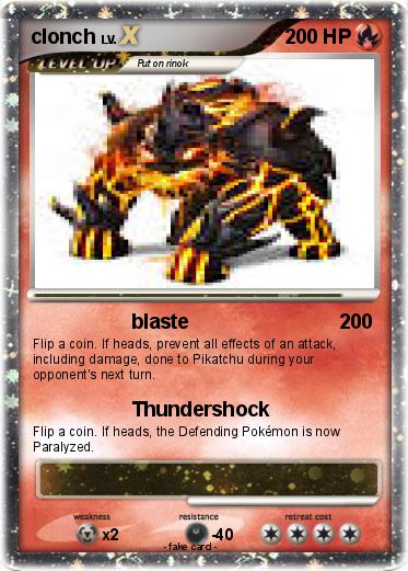 Pokémon clonch 1 1 - blaste - My Pokemon Card