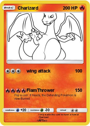 Pokémon Charizard 10348 10348 - wing attack - My Pokemon Card