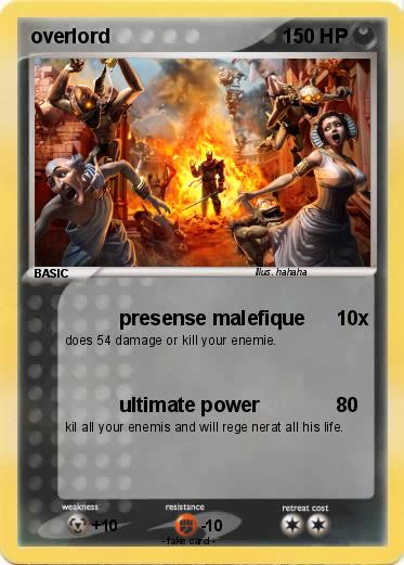 Pokémon overlord 21 21 - presense malefique - My Pokemon Card
