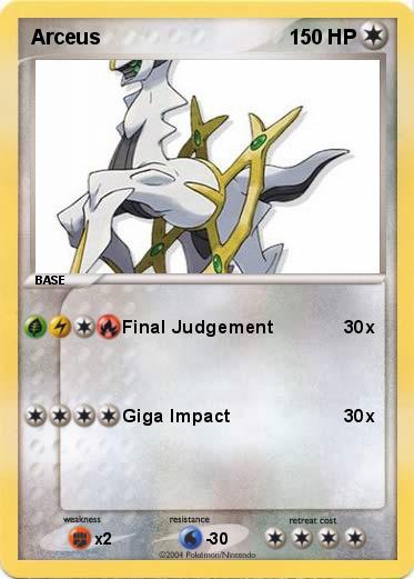 Pokémon Arceus 1408 1408 - Final Judgement - My Pokemon Card
