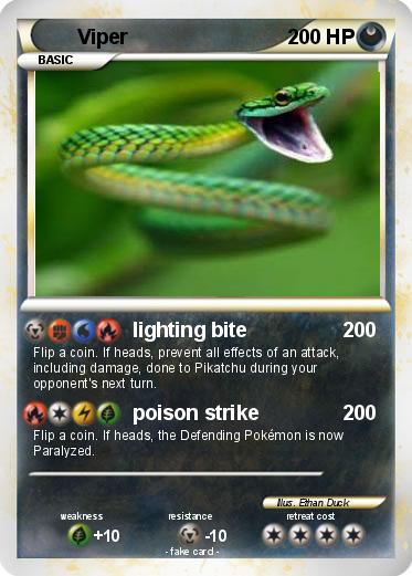 Pokémon Viper 138 138 - lighting bite - My Pokemon Card