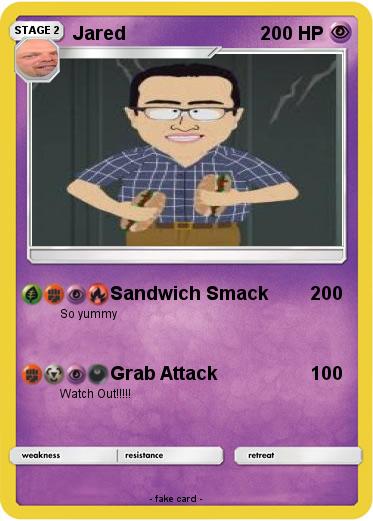 Pokémon Jared 220 220 - Sandwich Smack - My Pokemon Card