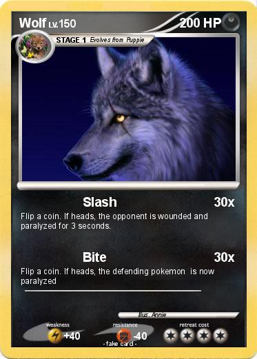 Pokémon Wolf 917 917 - Slash - My Pokemon Card