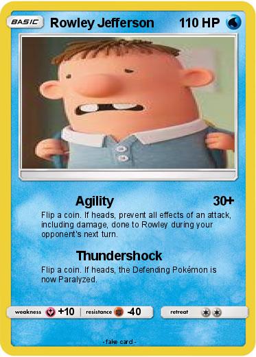 Pokémon Rowley Jefferson 35 35 - Agility - My Pokemon Card