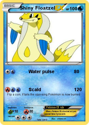 Pokémon Shiny Floatzel 1 1 - Water pulse - My Pokemon Card