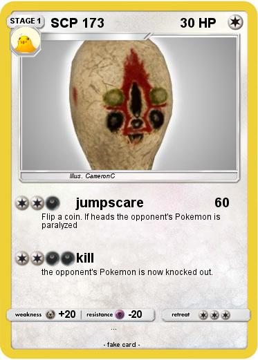 Pokémon SCP 173 160 160 - jumpscare - My Pokemon Card