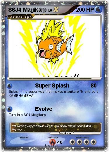 Pokémon SSJ4 Magikarp - Super Splash - My Pokemon Card