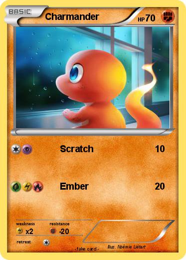 Pokémon Charmander 2011 2011 - Scratch - My Pokemon Card