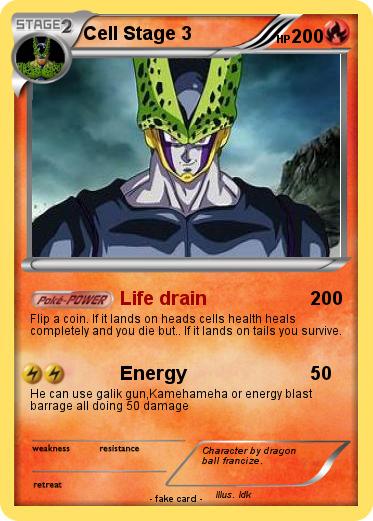 Pokémon Cell Stage 3 3 - Life drain - My Pokemon Card