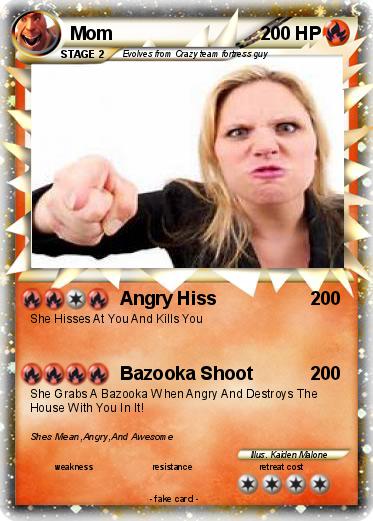 Pokémon Mom 447 447 - Angry Hiss - My Pokemon Card