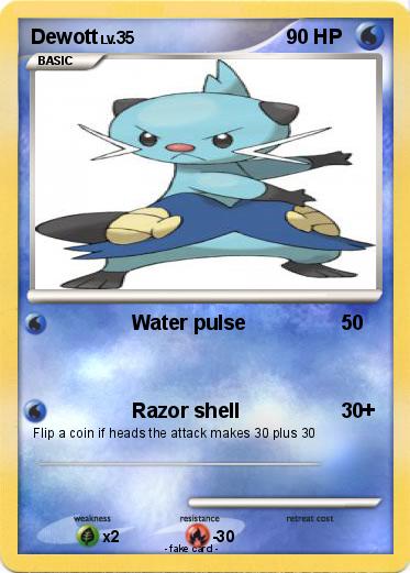 Pokémon Dewott 368 368 - Water pulse - My Pokemon Card