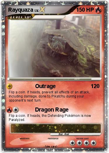 Pokémon Rayquaza 6085 6085 - Outrage - My Pokemon Card