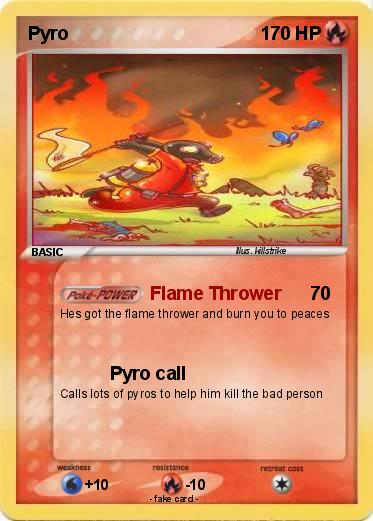 Pokémon Pyro 157 157 - Flame Thrower - My Pokemon Card