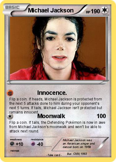 Pokémon Michael Jackson 1475 1475 - Innocence. - My Pokemon Card