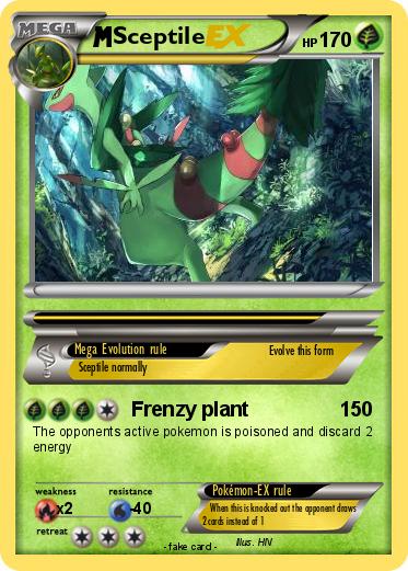 Pokémon Sceptile 613 613 - Frenzy plant - My Pokemon Card