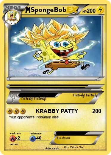 Pokémon SpongeBob 3817 3817 - KRABBY PATTY - My Pokemon Card