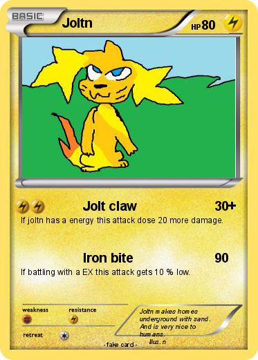 Pokémon Joltn - Jolt claw - My Pokemon Card
