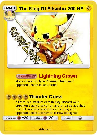 Pokémon The King Of Pikachu - Lightning Crown - My Pokemon Card
