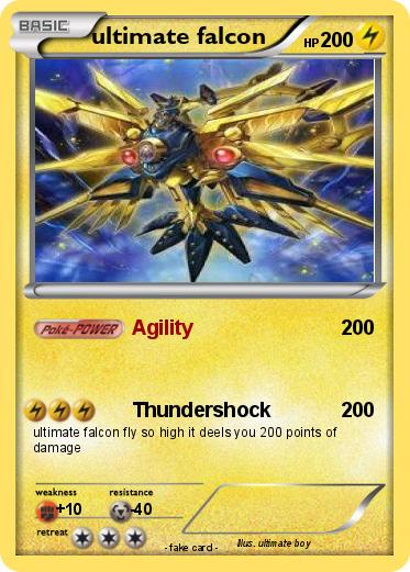 Pokémon ultimate falcon - Agility - My Pokemon Card