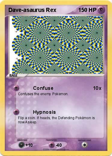 Pokémon Dave asaurus Rex - Confuse - My Pokemon Card