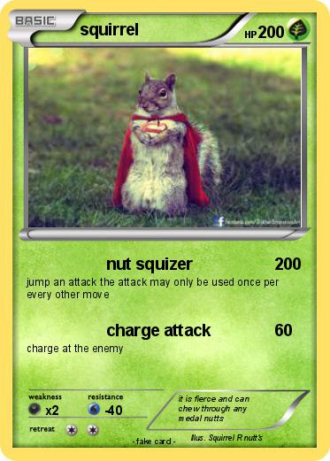 Pokémon squirrel 257 257 - nut squizer - My Pokemon Card