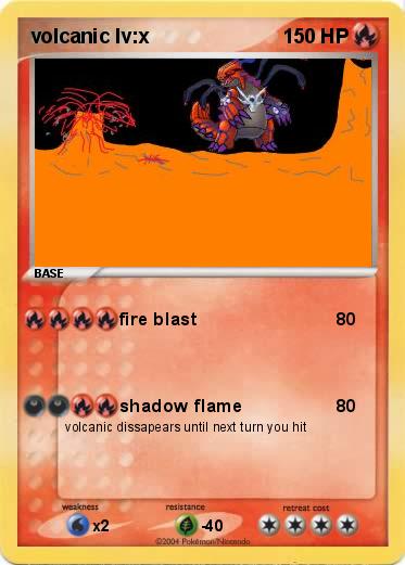 Pokémon volcanic lv x - fire blast - My Pokemon Card