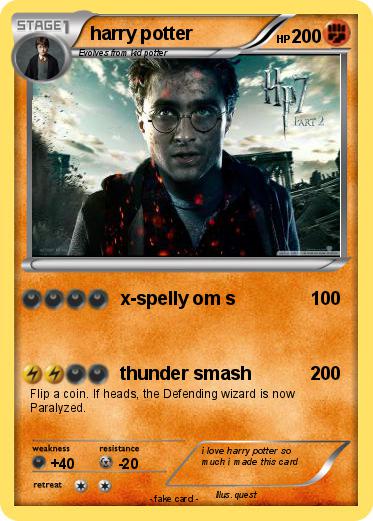 Pokémon harry potter 1579 1579 - x-spelly om s - My Pokemon Card
