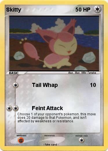 Pokémon Skitty 228 228 - Tail Whap - My Pokemon Card