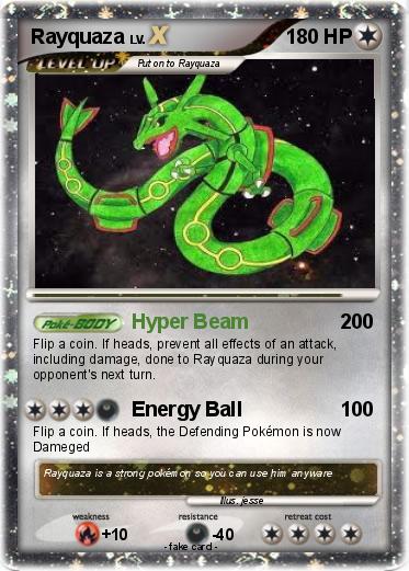 Pokémon Rayquaza 3448 3448 - Hyper Beam - My Pokemon Card