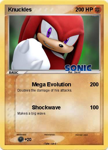 Pokémon Knuckles 634 634 - Mega Evolution - My Pokemon Card