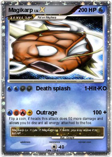 Pokémon Magikarp 748 748 - Death splash 1-Hit-KO 1-Hit-KO - My Pokemon Card