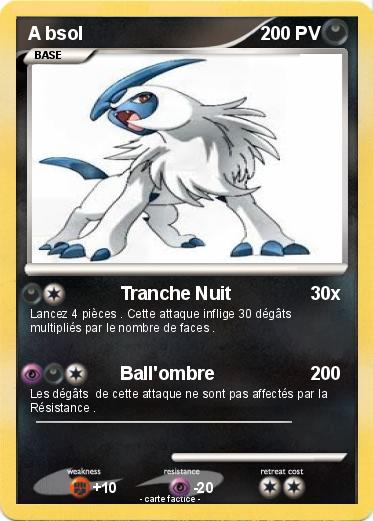 Pokémon A bsol - Tranche Nuit - Ma carte Pokémon
