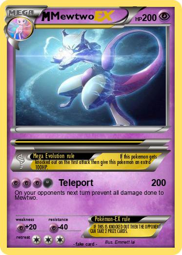 Pokémon Mewtwo 9595 9595 - Teleport - My Pokemon Card
