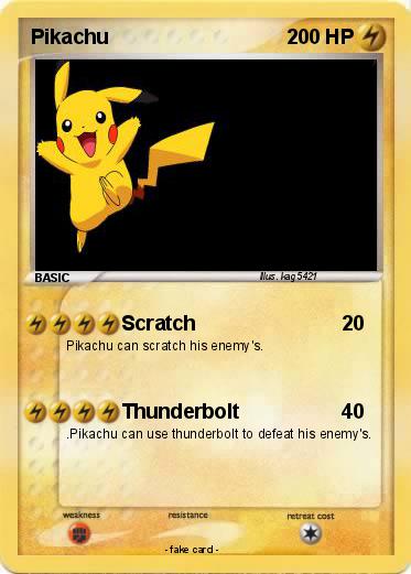 Pokémon Pikachu 10241 10241 - Scratch - My Pokemon Card