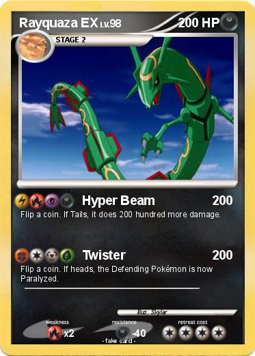 Pokémon Rayquaza EX 398 398 - Hyper Beam - My Pokemon Card