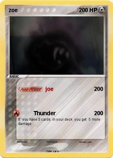 Pokémon zoe 268 268 - joe - My Pokemon Card