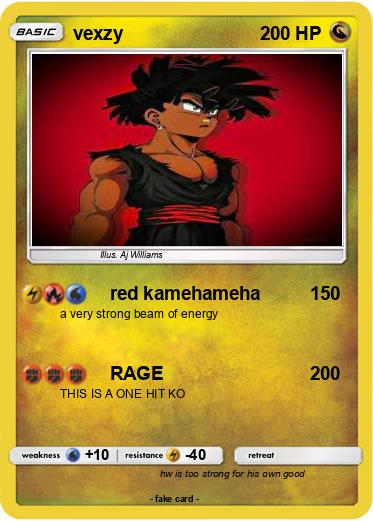 Pokémon vexzy - red kamehameha - My Pokemon Card