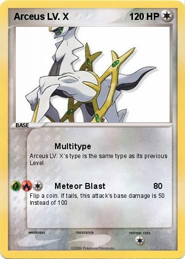 Pokémon Arceus LV X 88kTp - Multitype - My Pokemon Card