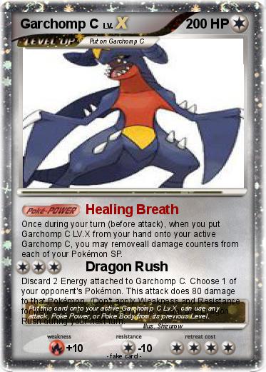 Pokémon Garchomp C 25 25 - Healing Breath - My Pokemon Card