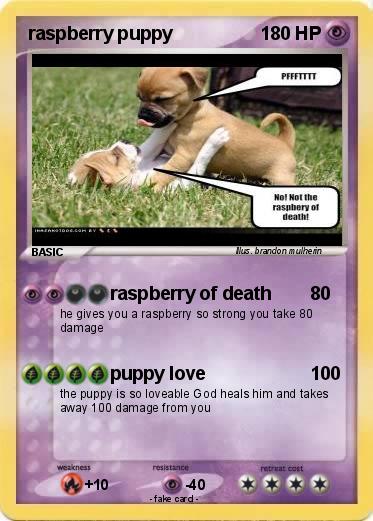 Pokémon raspberry puppy - raspberry of death - My Pokemon Card