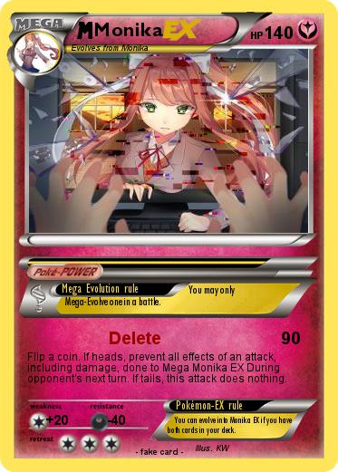 Pokémon Monika 52 52 - Delete - My Pokemon Card