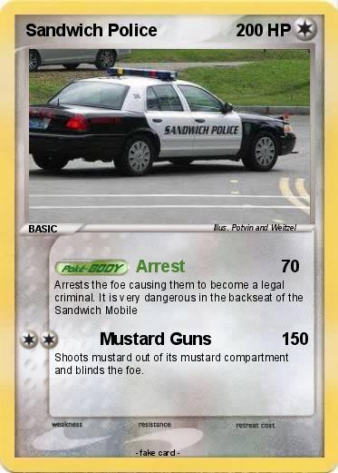 Pokémon Sandwich Police - Arrest - My Pokemon Card